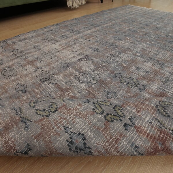 Distressed Rug - Etsy