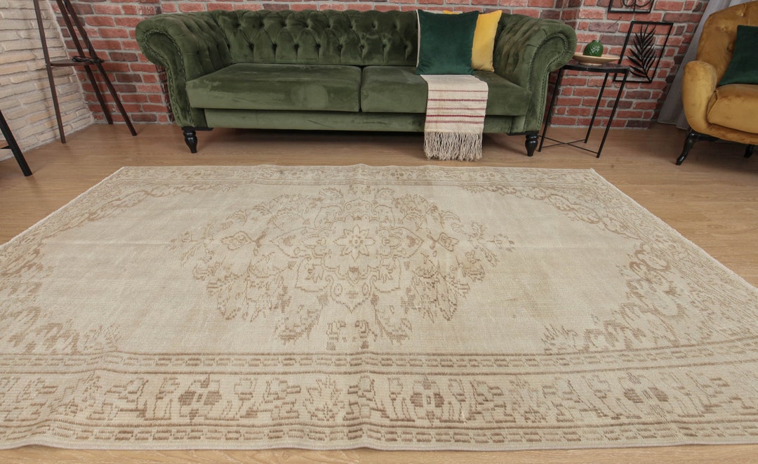 5x9 Beige Area Rug, Dining Room Rug, 4'9" X 8'8" Living Room Beige Rug ...