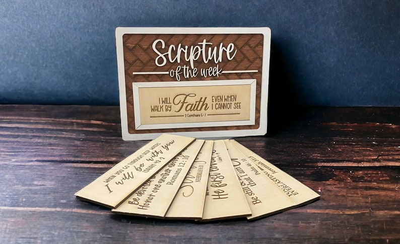 Scripture of the Week Display With 7 Verse Inserts Included, Bible ...