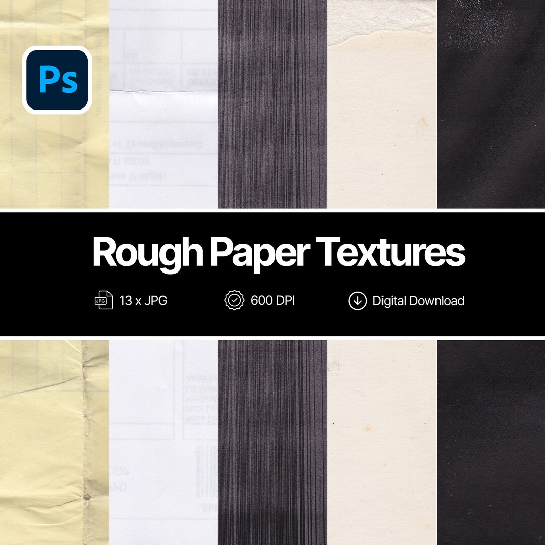 Rough Paper Textures for Photoshop - Etsy