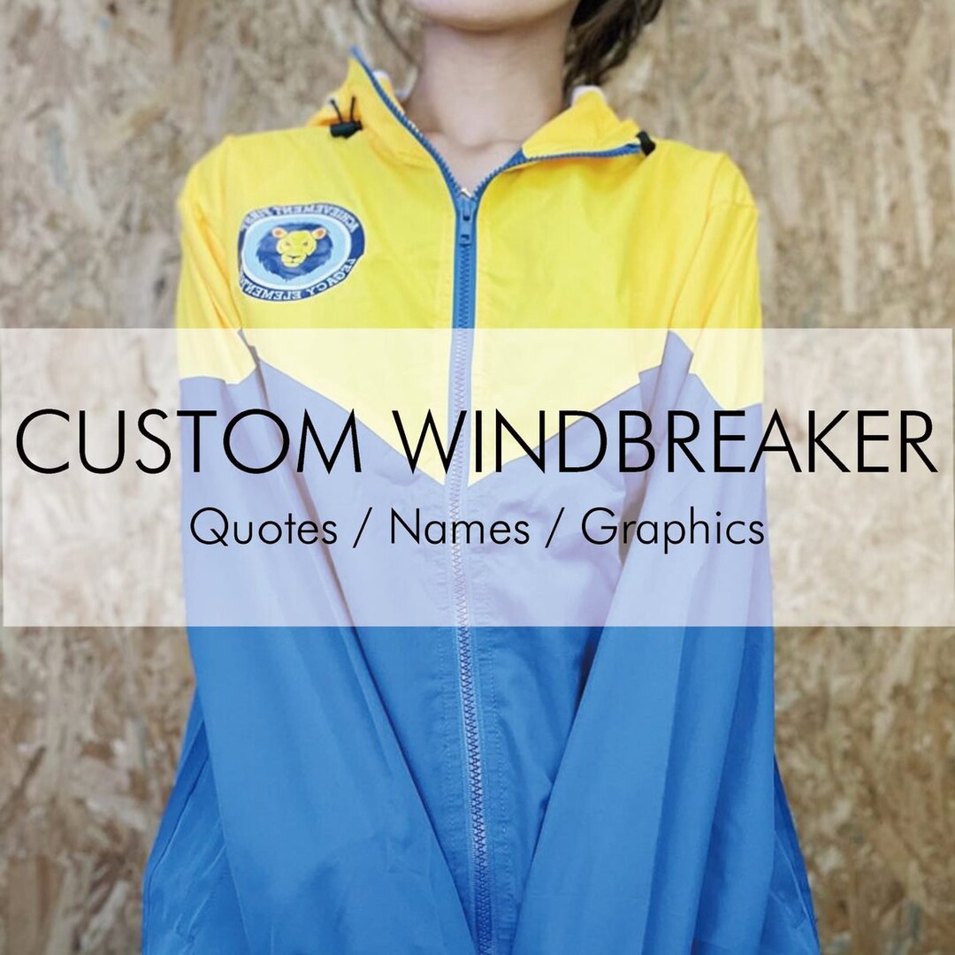 Customized Windbreaker Custom Windbreaker Personalized - Etsy