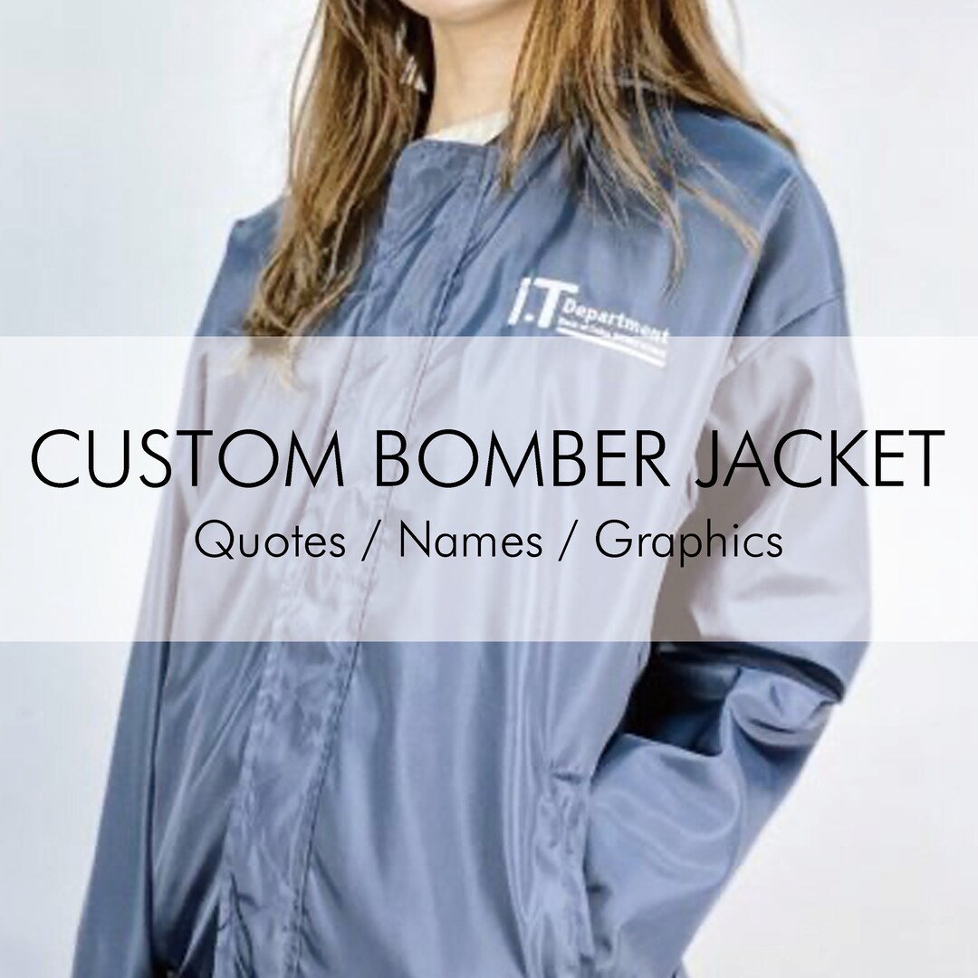 Customized Bomber Jacket Custom Bomber Jacket Personalized - Etsy