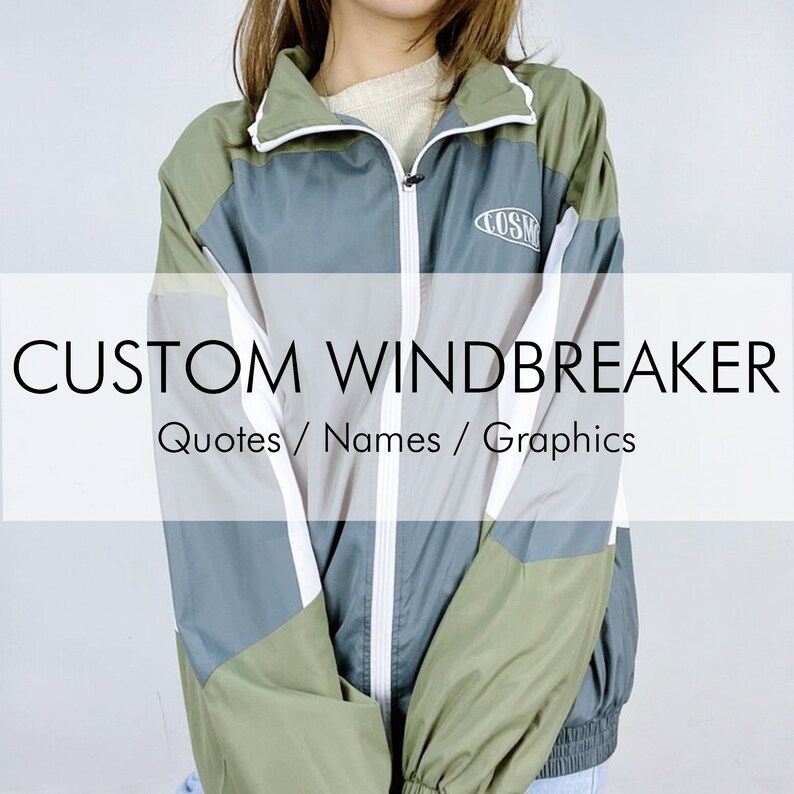 Customized Windbreaker, Custom Windbreaker, Personalized Windbreaker ...