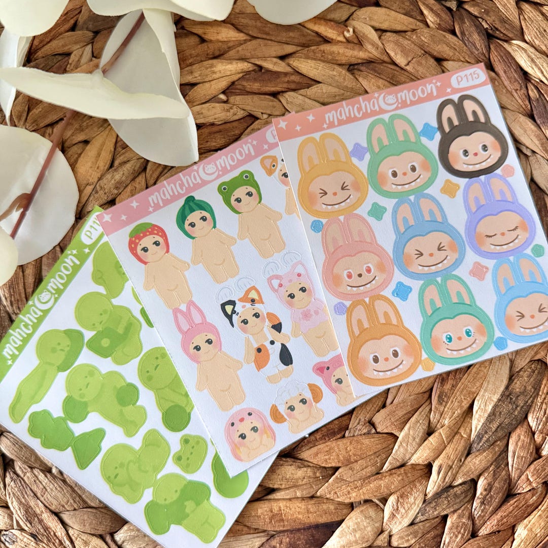 Patreon Sticker Club - Trinkets | Cute Sticker Sheets | Aesthetic ...