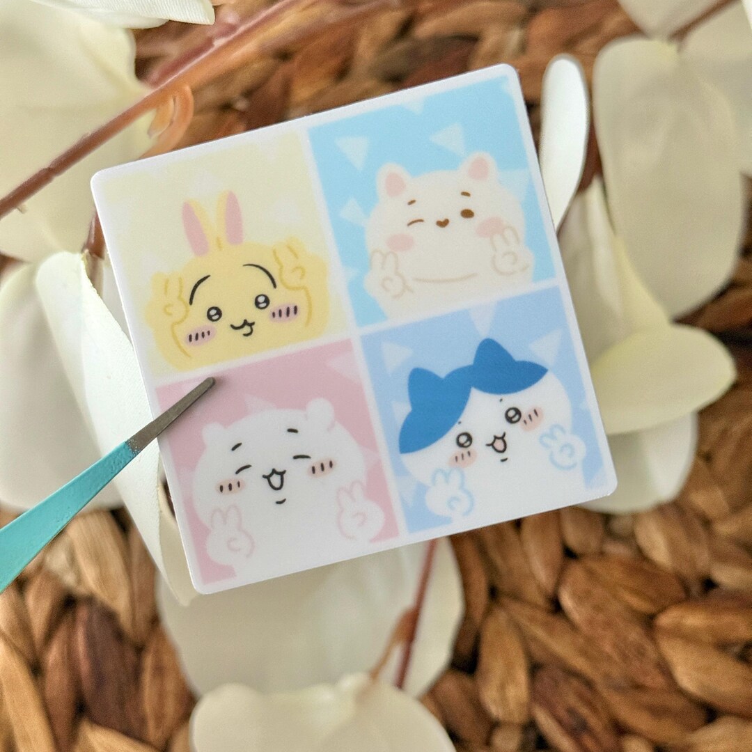 Chikawa & Tofu Vinyl Sticker | Kawaii, Cute, Funny | Waterproof and ...