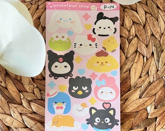 Kawaii Chibi Sanrio Sticker /halloween Sticke Sheet / Cute Diary ...