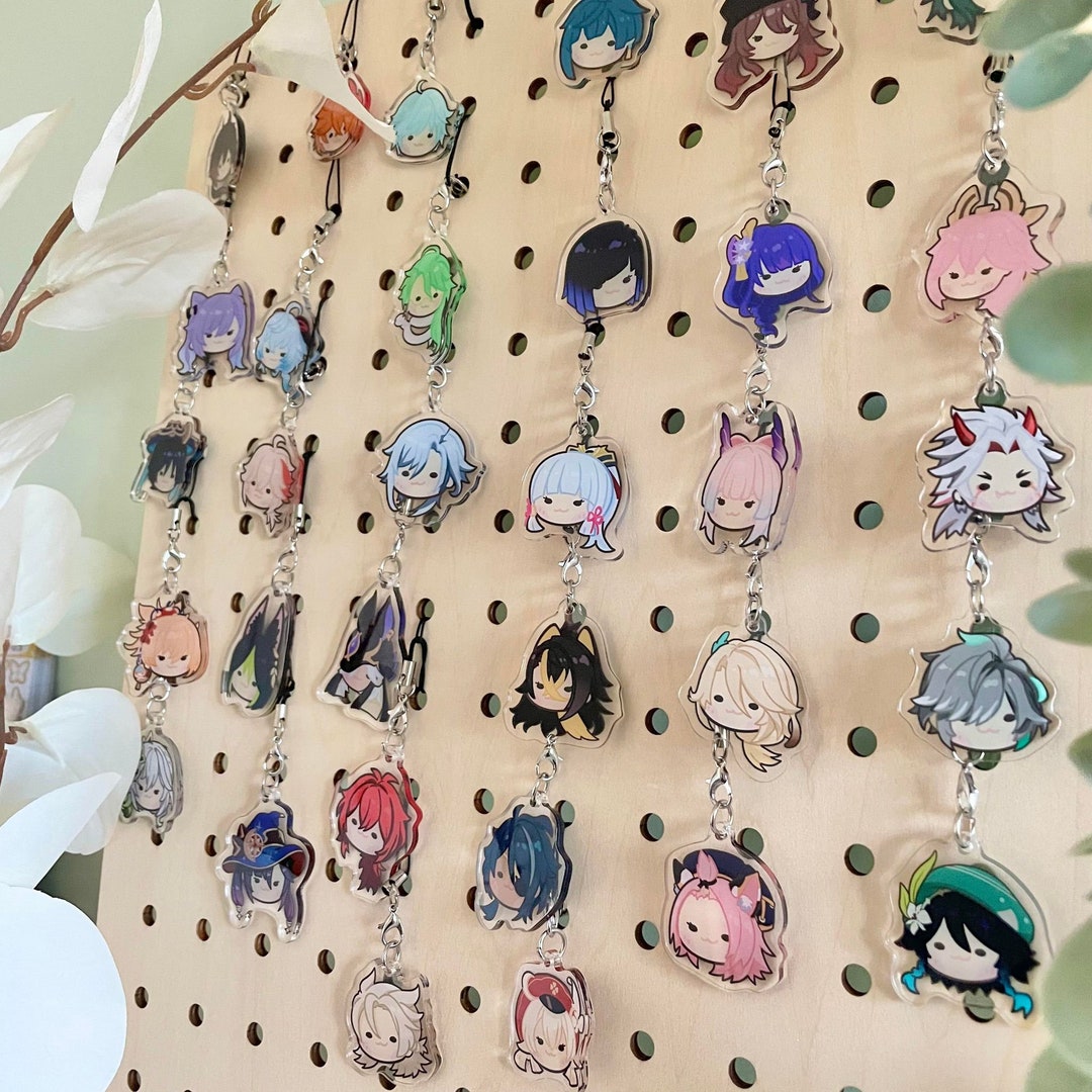 Genshin Impact Mini Keychains/phone Charms - Etsy