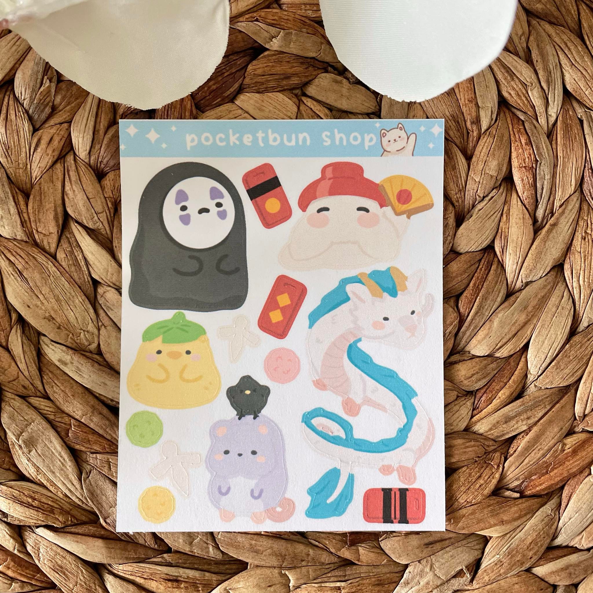 Patreon Sticker Club - Japanese Animated Movie Sticker Sheets | Cute ...