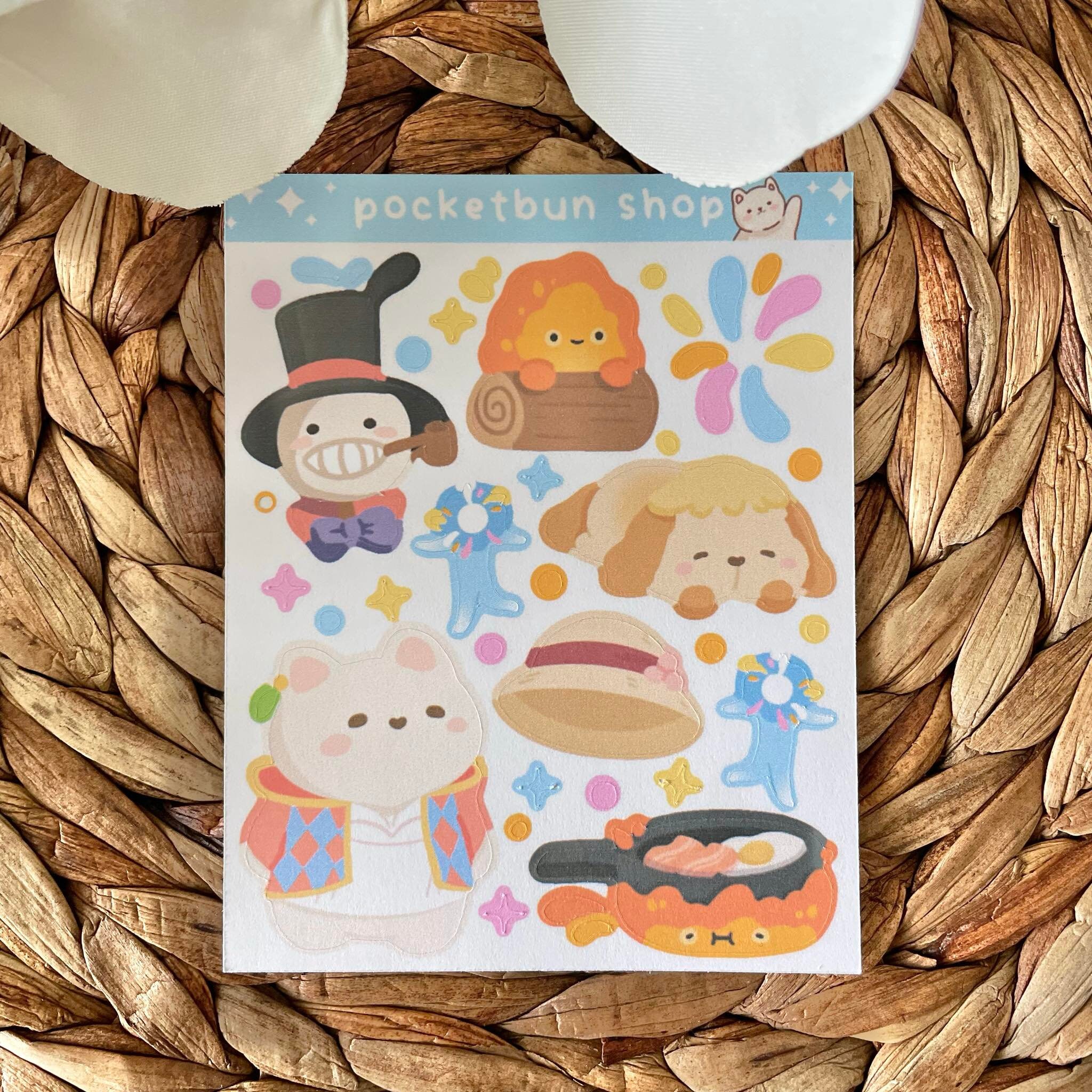 Patreon Sticker Club - Japanese Animated Movie Sticker Sheets | Cute ...