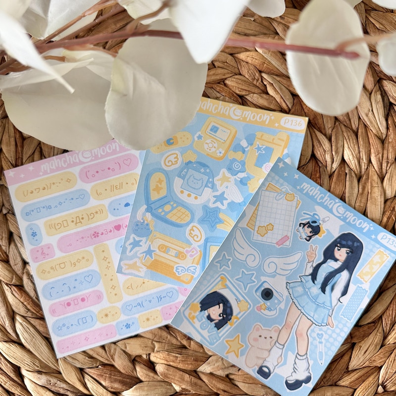 Shojo Sticker Sheets - Etsy