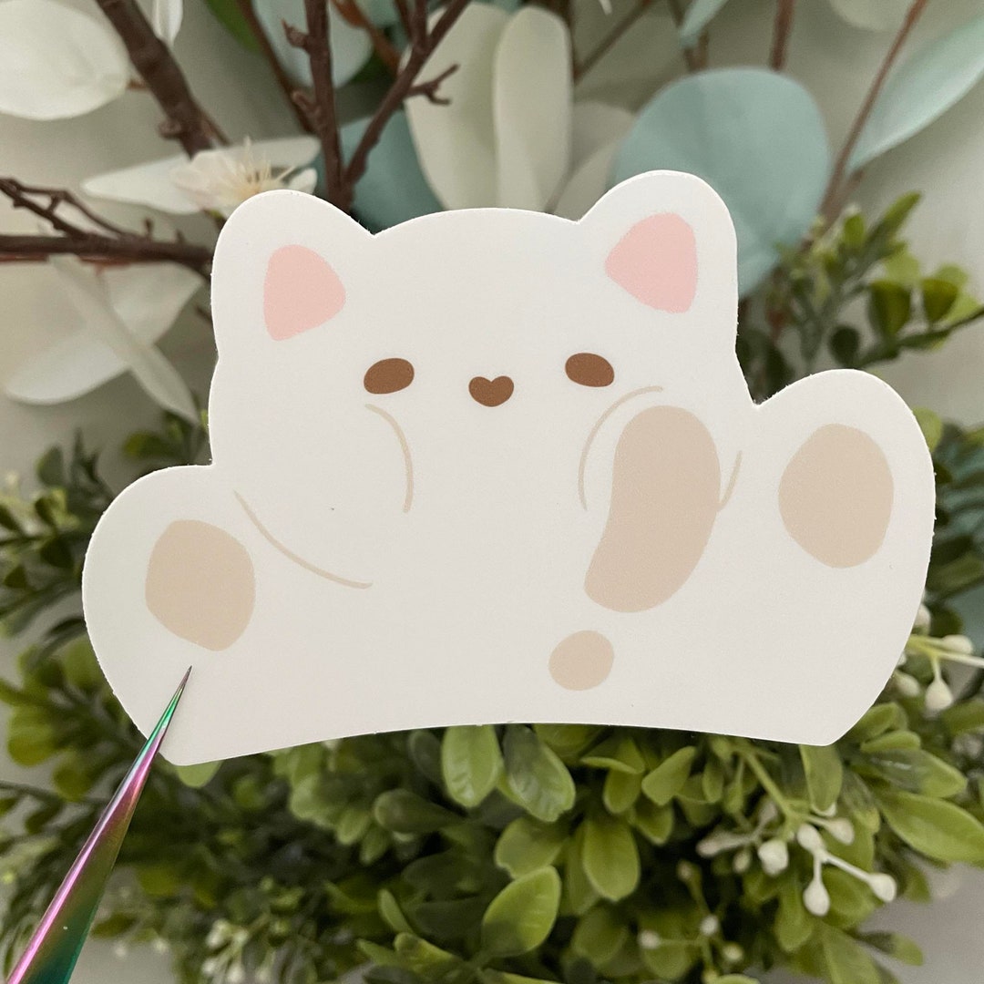 Squishy Tofu Vinyl Sticker & Car Decal | Kawaii, Cute, Funny ...