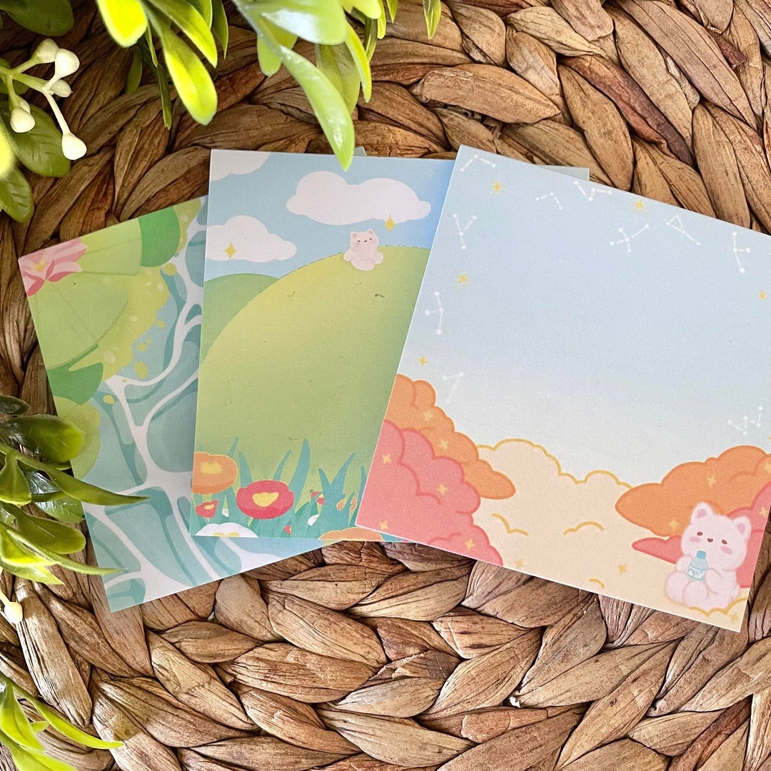 Variety Tofu Memo Pads 2 | Kawaii, Cute, Aesthetic | Notepads | 3x3 ...