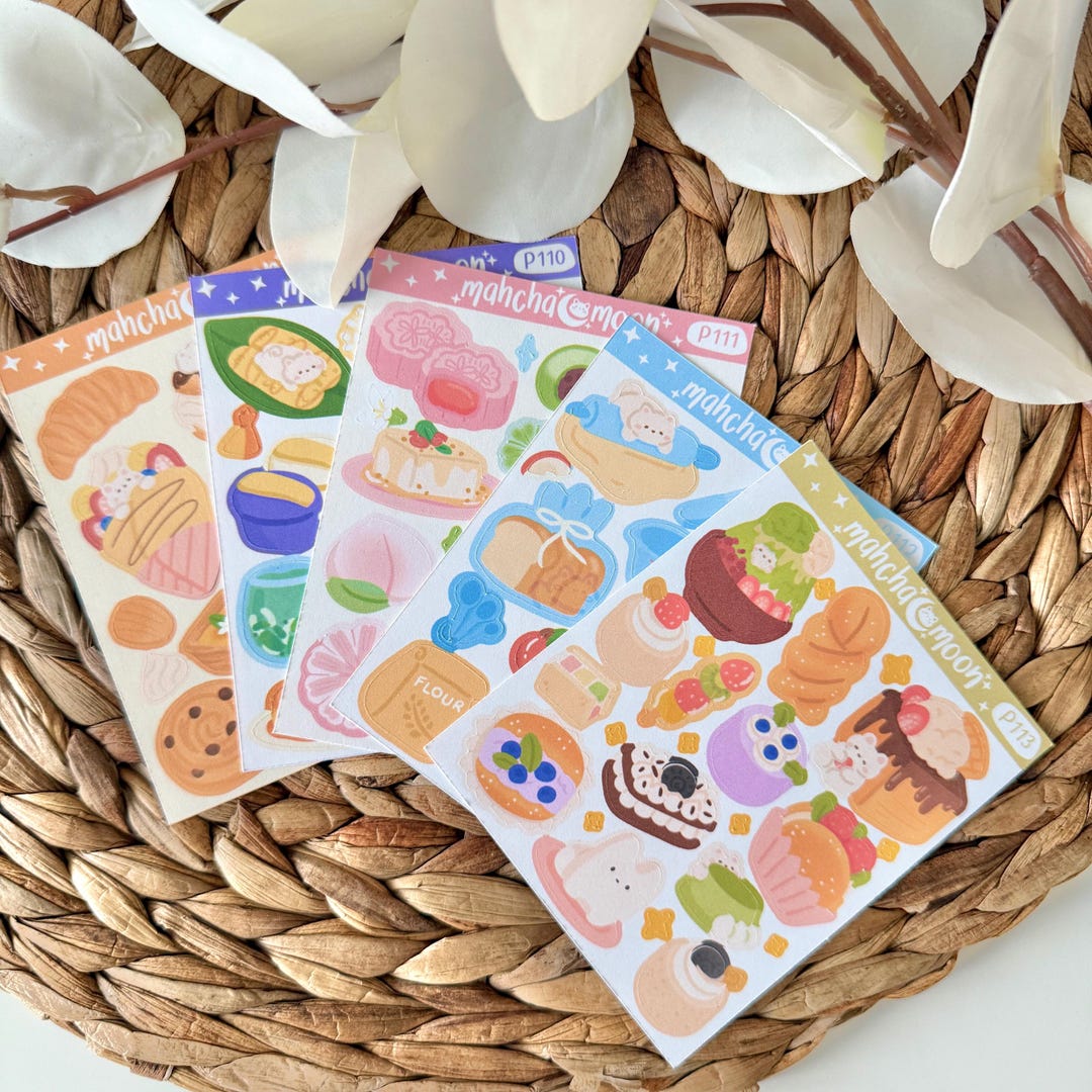 Patreon Sticker Club - Cultural Foods | Cute Sticker Sheets | Aesthetic ...