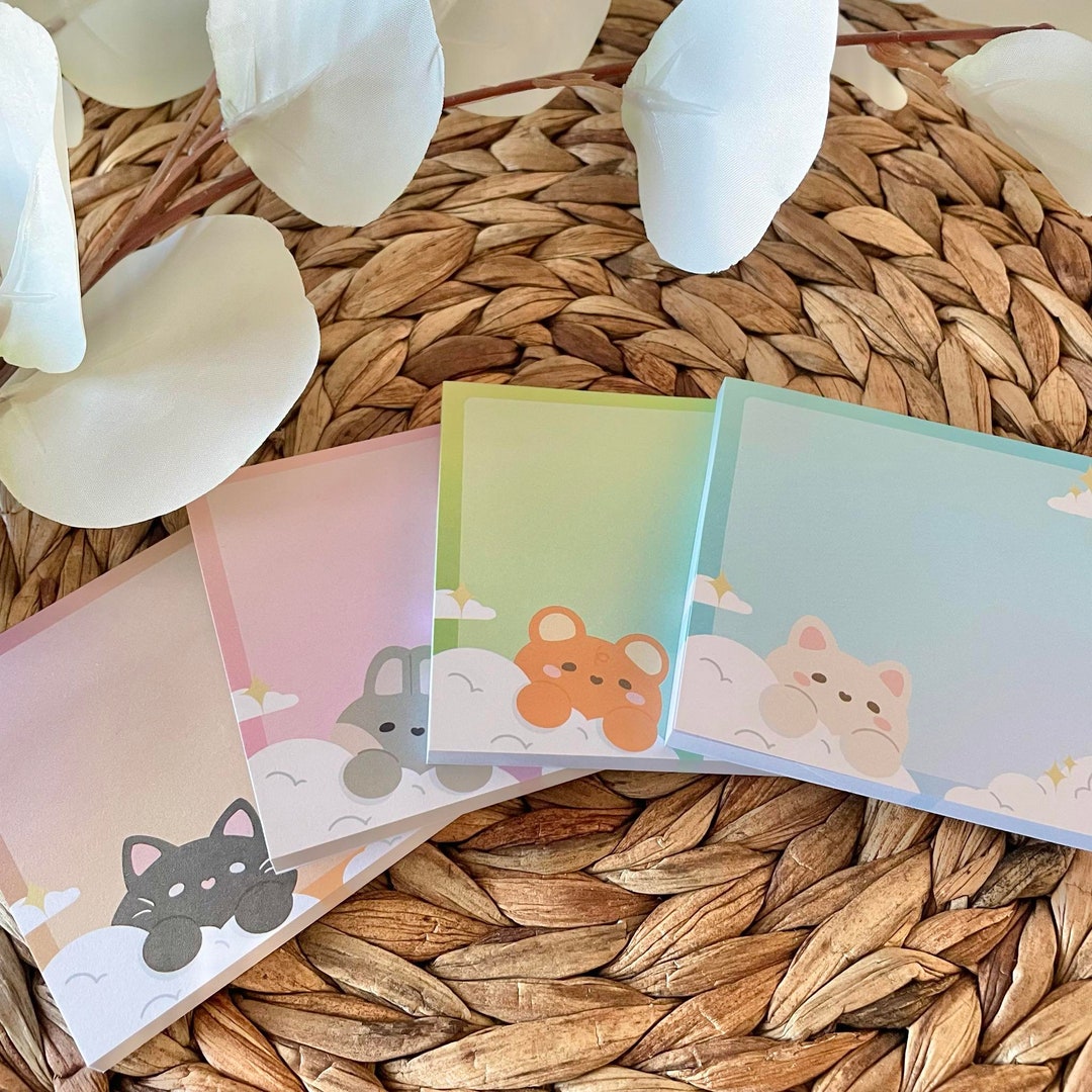 Pocketbun OC Sticky Notes | Kawaii, Cute, Aesthetic | Notepads | 3x3 ...