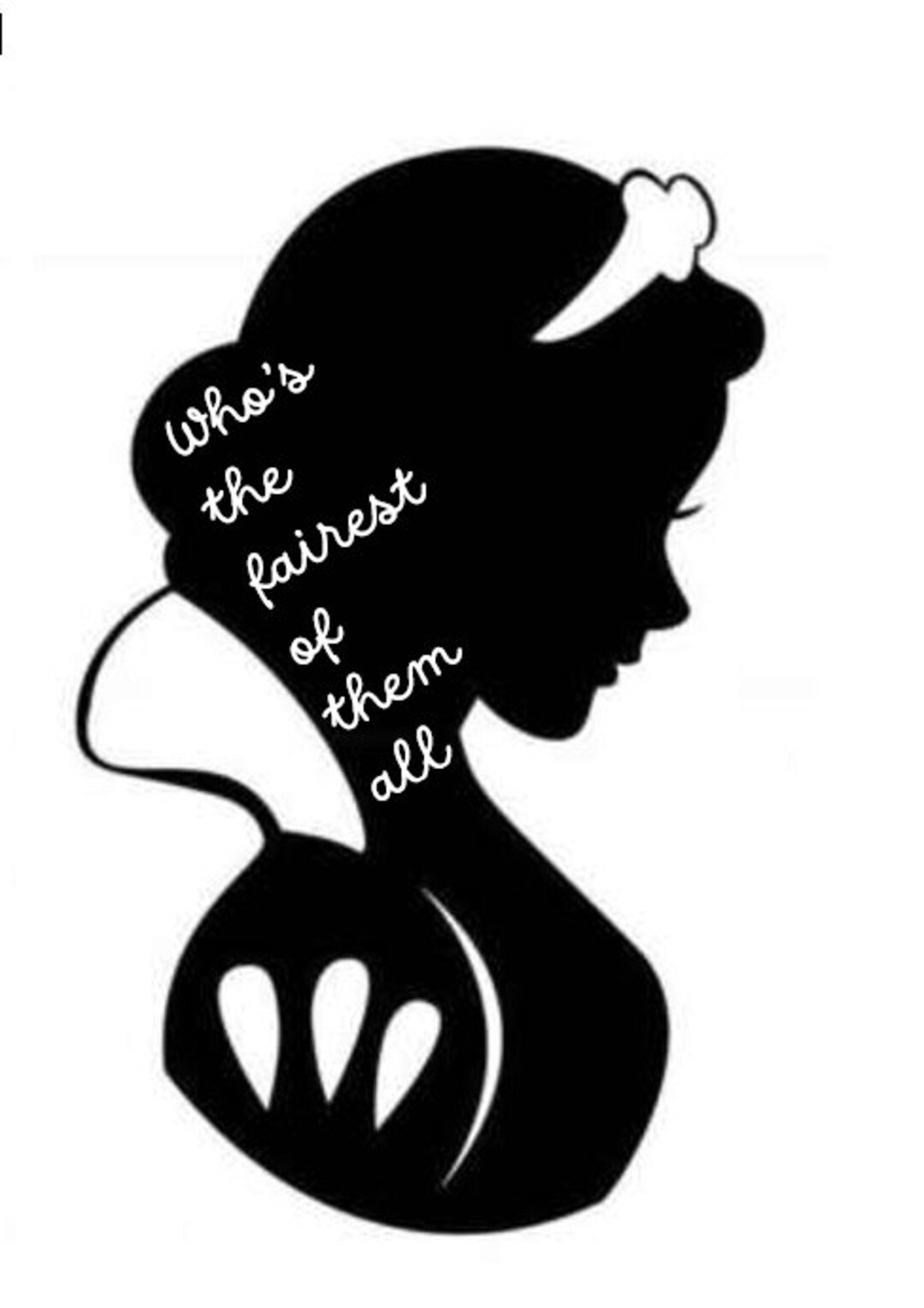 Snow White Silhouette Printable