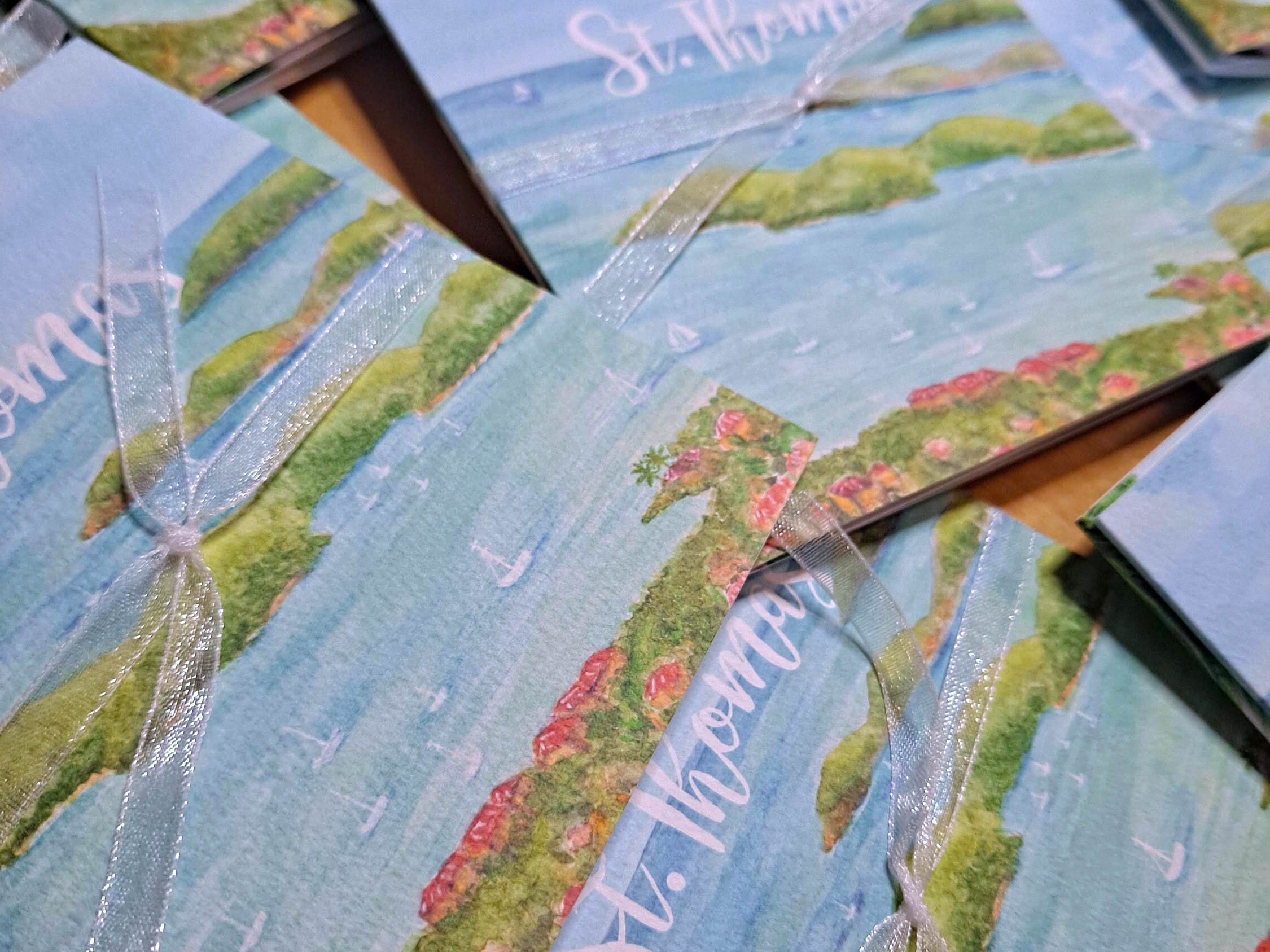 St. Thomas USVI Welcome Booklet - Watercolor Map - Itinerary - Thank ...