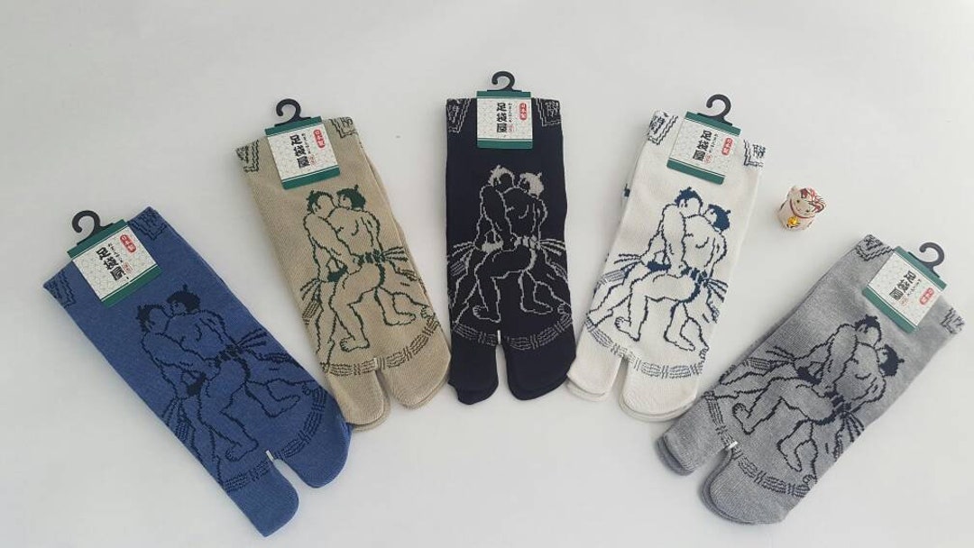 Japanese Tabi Socks in Cotton and Sumo Fighting Pattern Made in Japan ...