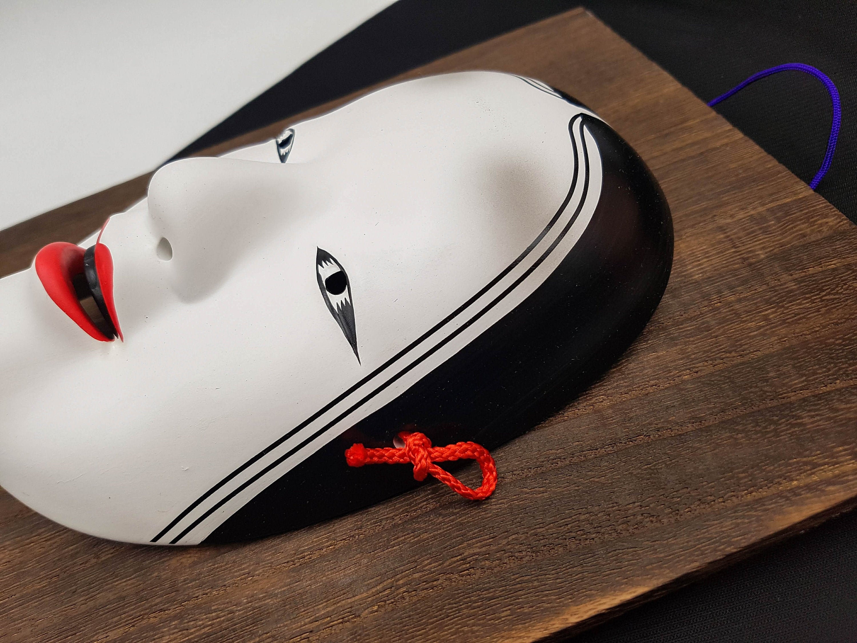 Zo Onna Decorative Noh Theatre Mask with artist's signature made in ...