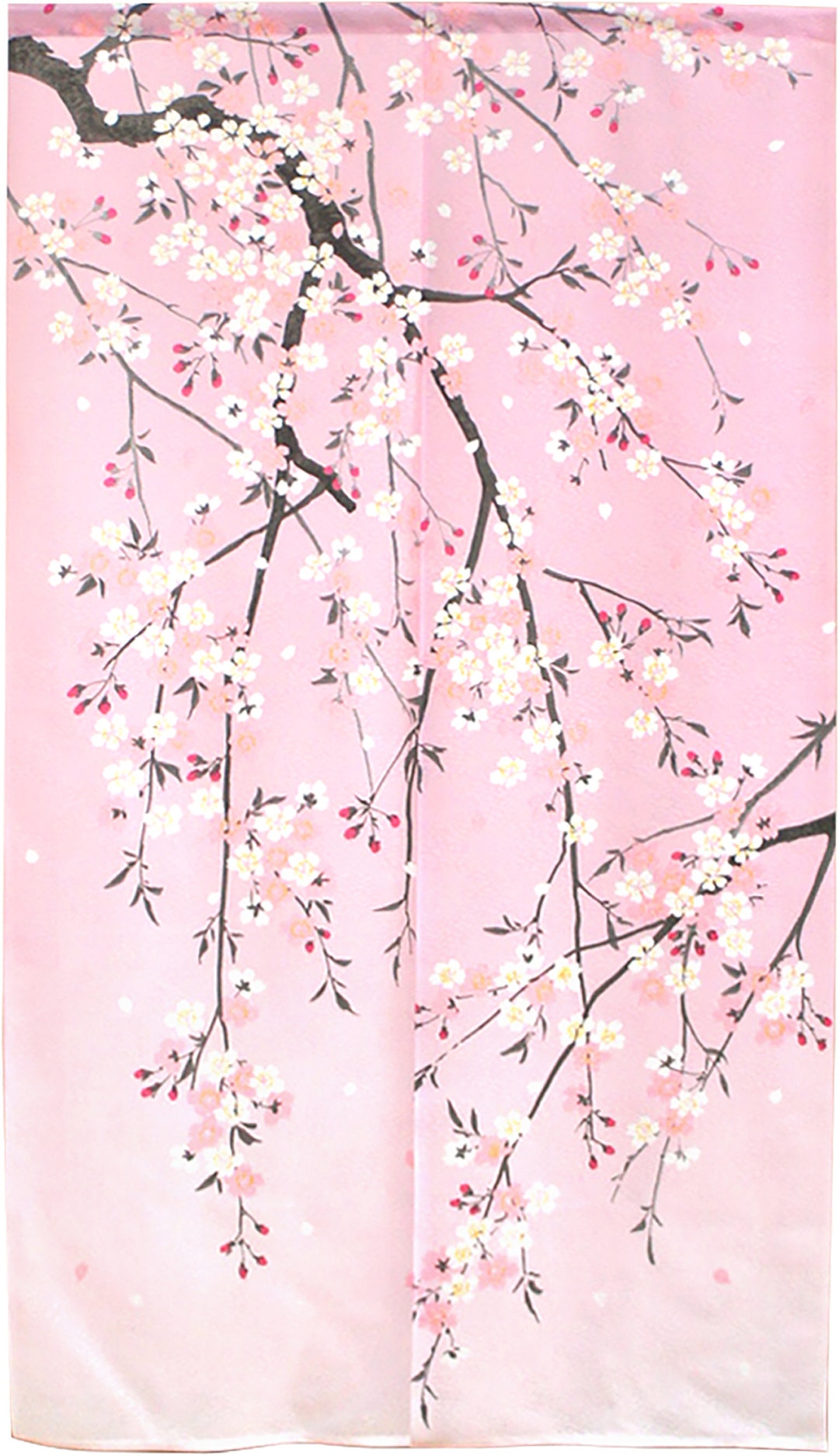 Noren Japanese Door Curtains Cherry Blossom Pattern, Japan Tapestry ...