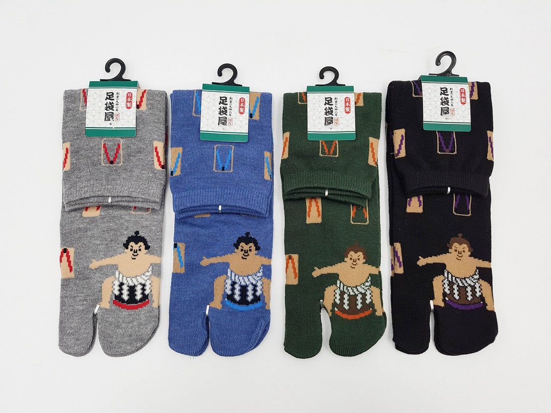 Japanese Tabi Socks in Cotton and Sumo Pattern Made in Japan Size Fr 40 ...
