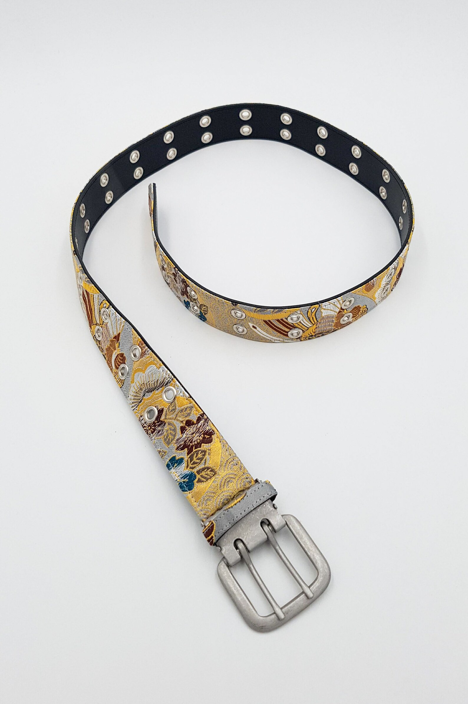 Japanese belt embroidered fabric embroidered kinran Kyoto | Etsy