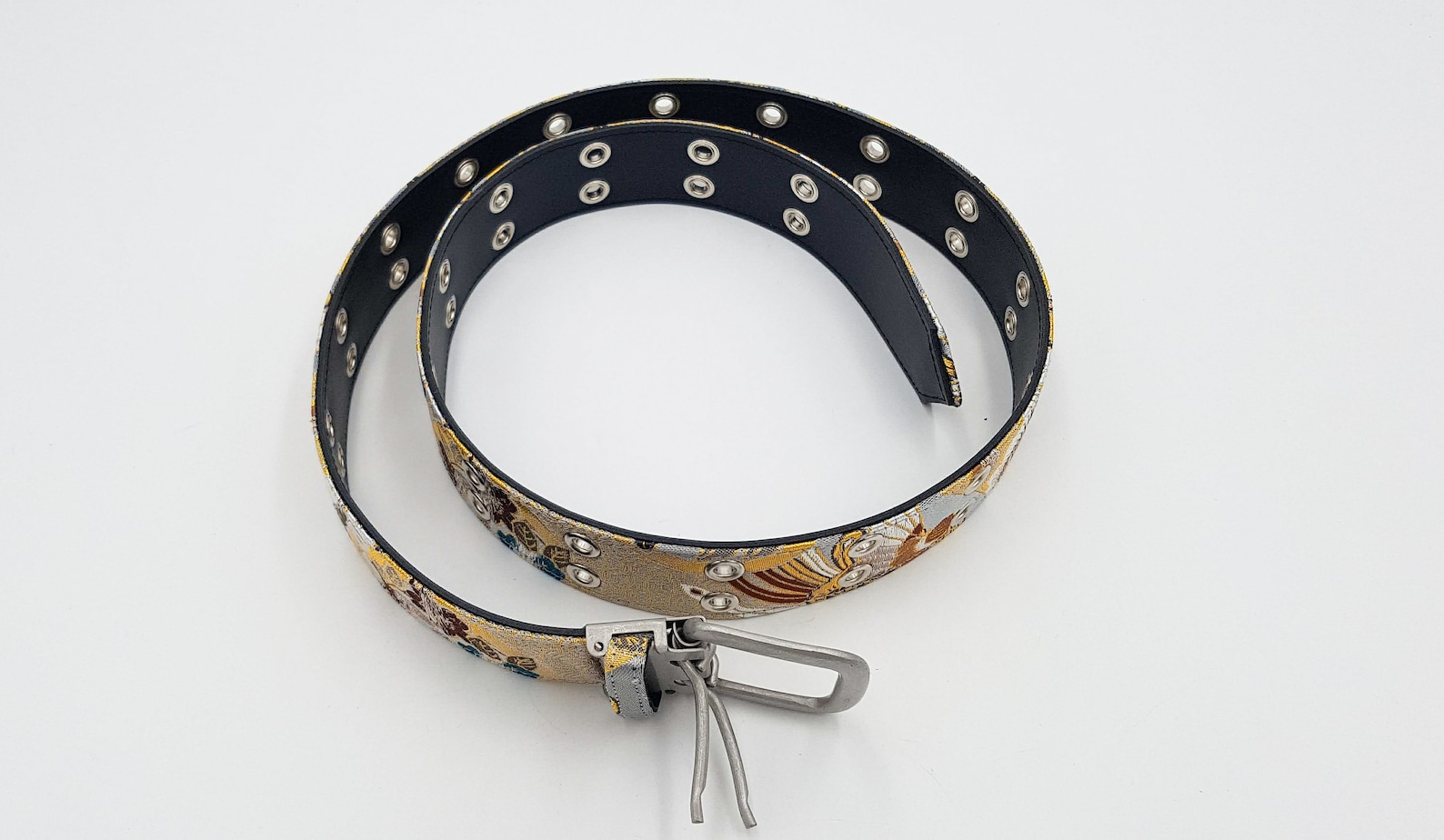 Japanese belt embroidered fabric embroidered kinran Kyoto | Etsy