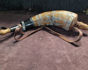 Powder Horn, XL, Compass Rose - Etsy