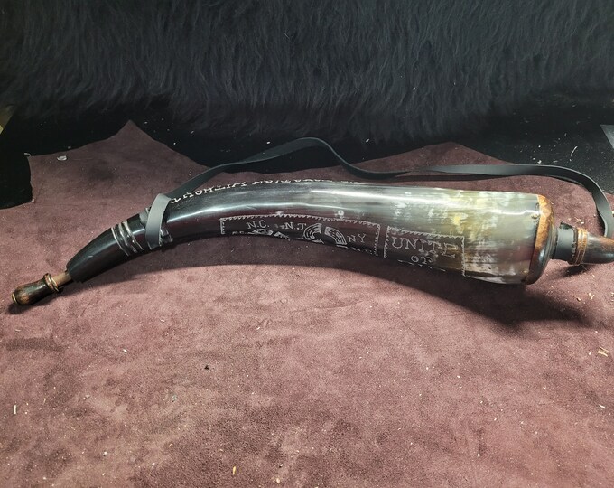 Powder Horn, XL, Compass Rose - Etsy