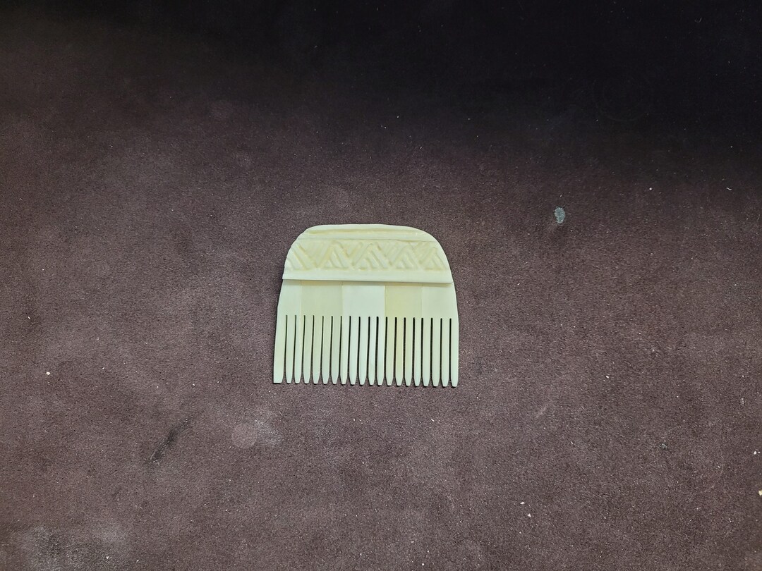 Bone Comb With Carved Knotwork - Etsy