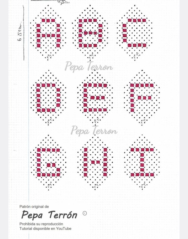 Spirit Stitch Bobbin Lace Alphabet Pattern - Etsy