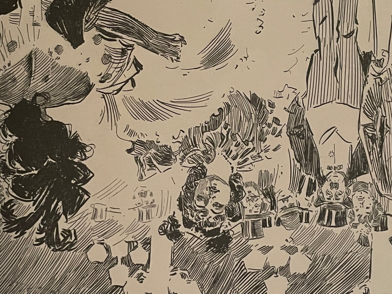 Large Format Paris Can-can Dancer, Cabaret Scene Prints - Gibson Girl ...