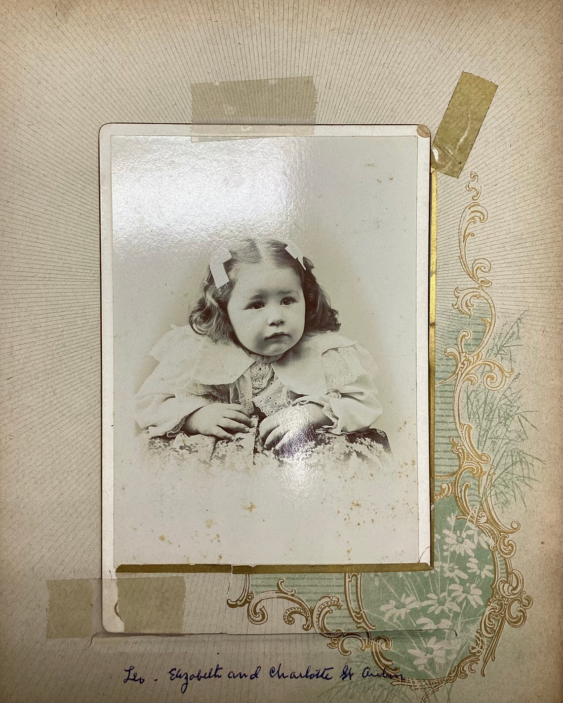 Victorian Celluloid Photo Album With 7 Cabinet Cards of Women and ...