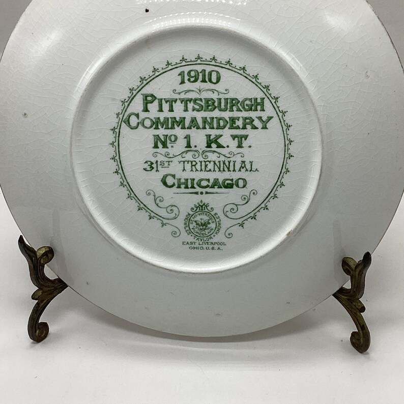 Portrait Plate 1910s Art Nouveau K T and K Knowles Taylor and Knowles ...