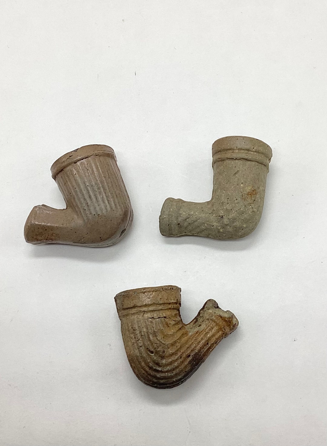 Three Beige Victorian Clay Smoking Pipes - Etsy
