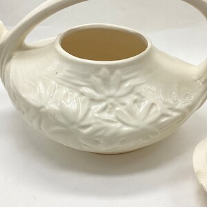 Mccoy 1940s Complete White Daisy Teapot Set With Sugar and Creamer - Etsy