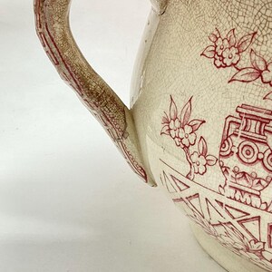 Chinese Export Victorian Red Transferware Chamber Pot - Etsy