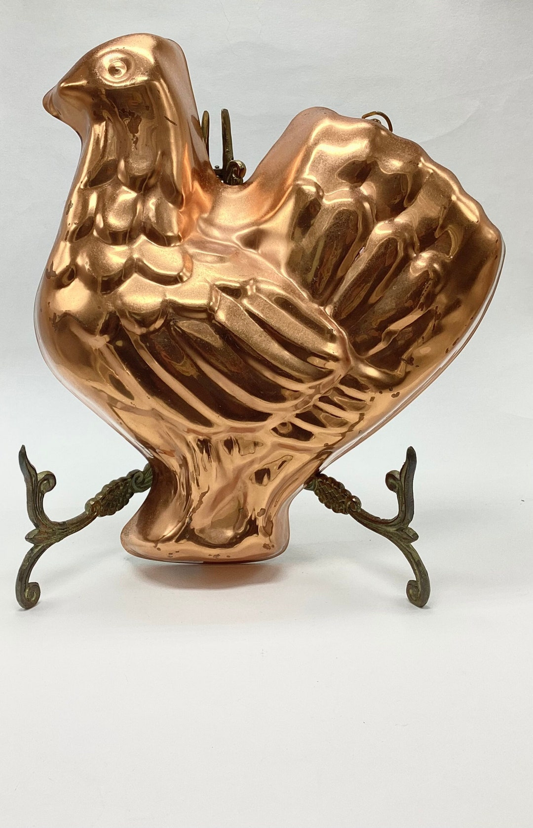 Vintage Copper Chicken or Hen Mold - Etsy