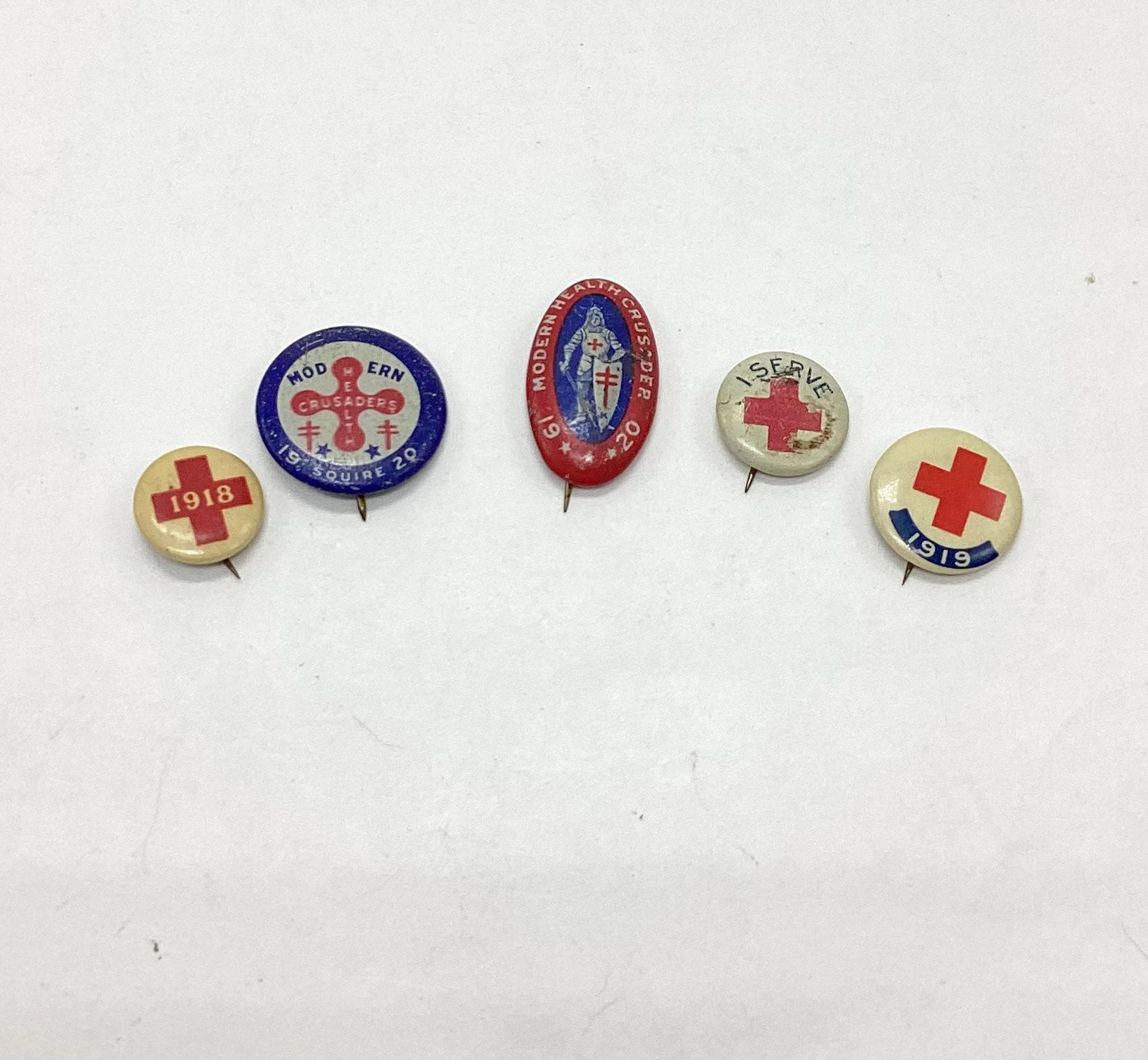 Teens - 1920s Wwi-era Red Cross Modern Health Crusaders Pins - Lot of 5 ...