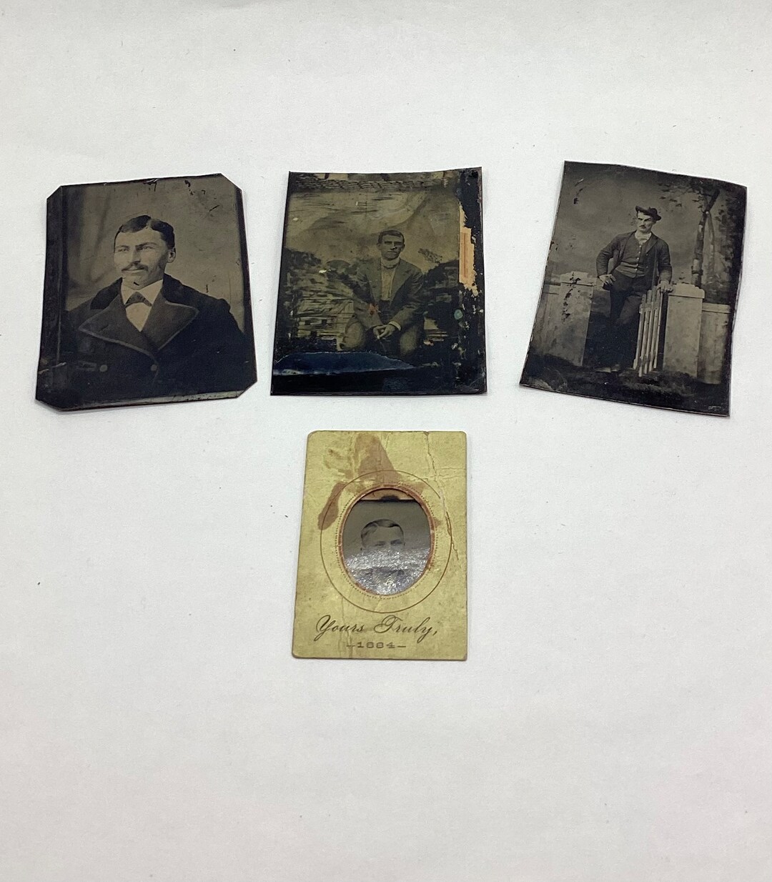 Set of 4 1870s-1890s Handsome Men Tintypes - Etsy
