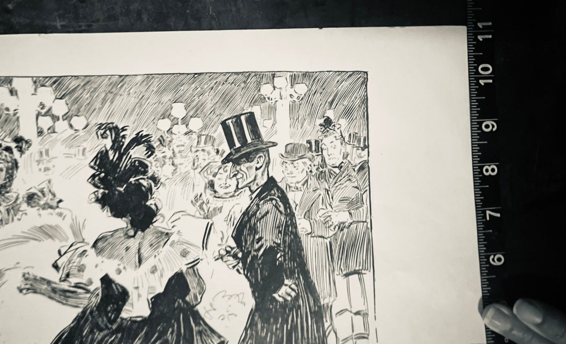 Large Format Paris Can-can Dancer, Cabaret Scene Prints - Gibson Girl ...