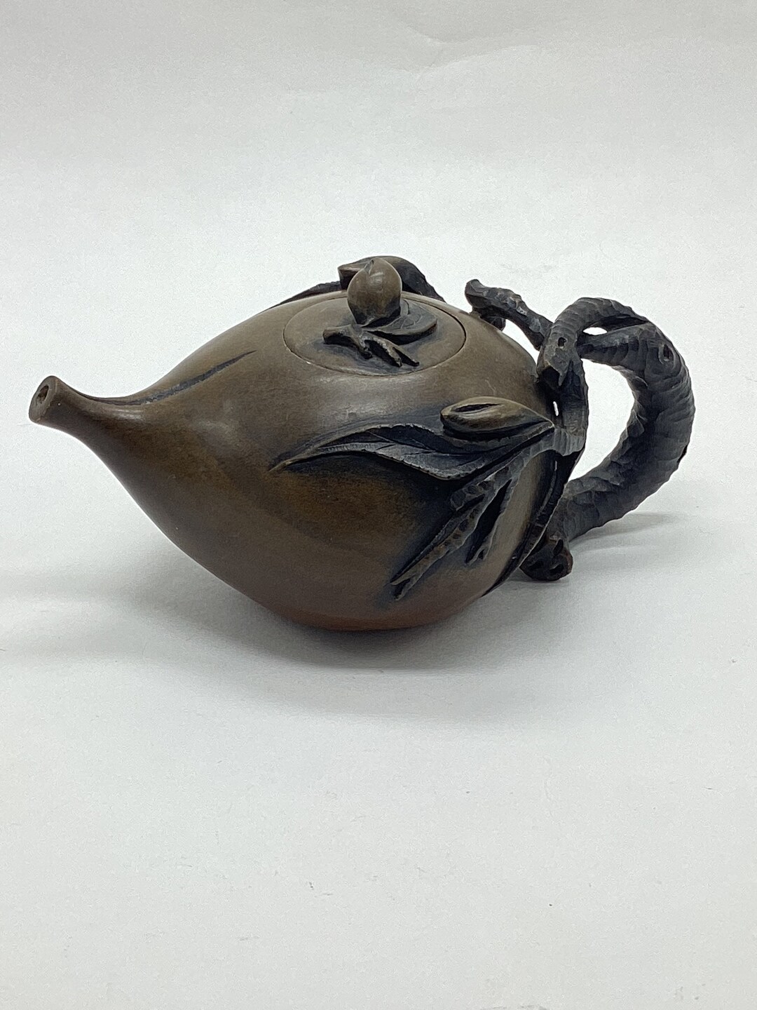 Victorian Aesthetic Style Teapot - Organic Mini Clay Pot With Branches ...