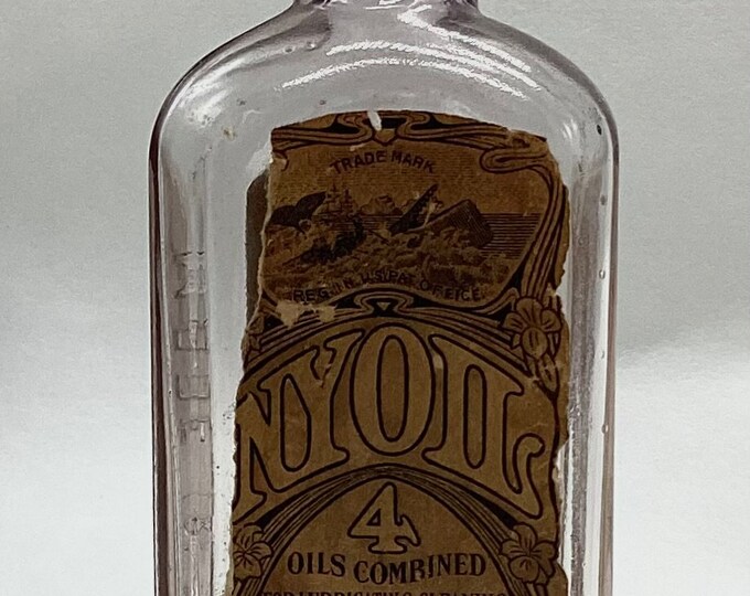 Antique 1890s Le Pages Liquid Glue Glass Bottle Paper Label Advertising ...