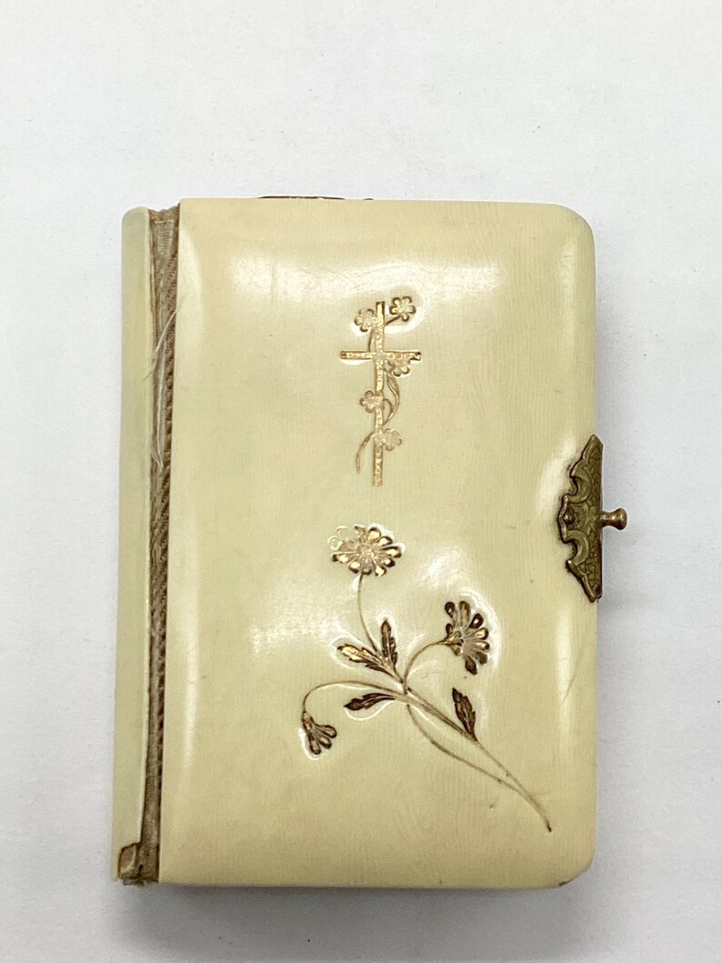 Celluloid Victorian Catholic Prayer Book With 1860s-1870s Gem Tintype ...