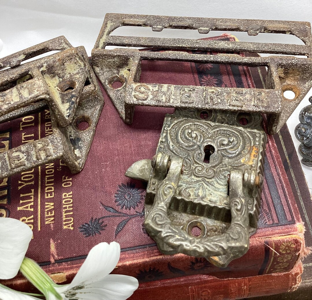 Rare Lot of 3 Heavy Victorian File Cabinet Drawer Pulls - Etsy