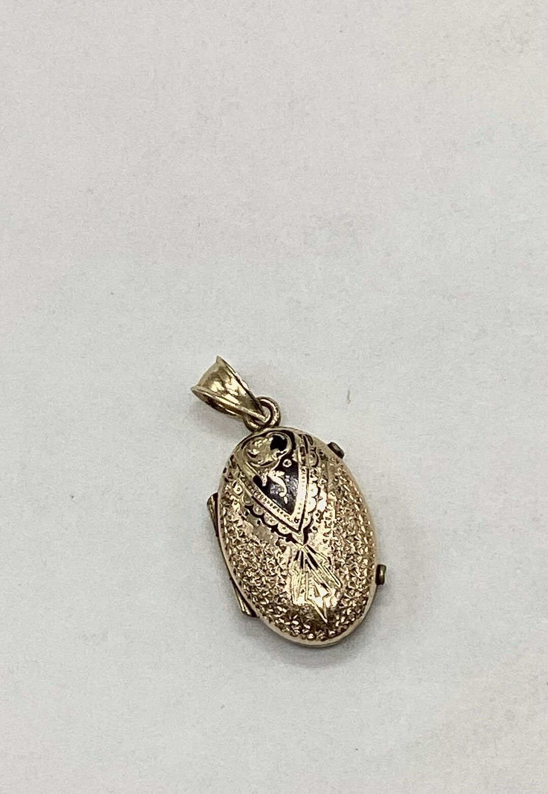 Engraved Victorian Enamel Mourning Hair Locket - Two Designs - Etsy