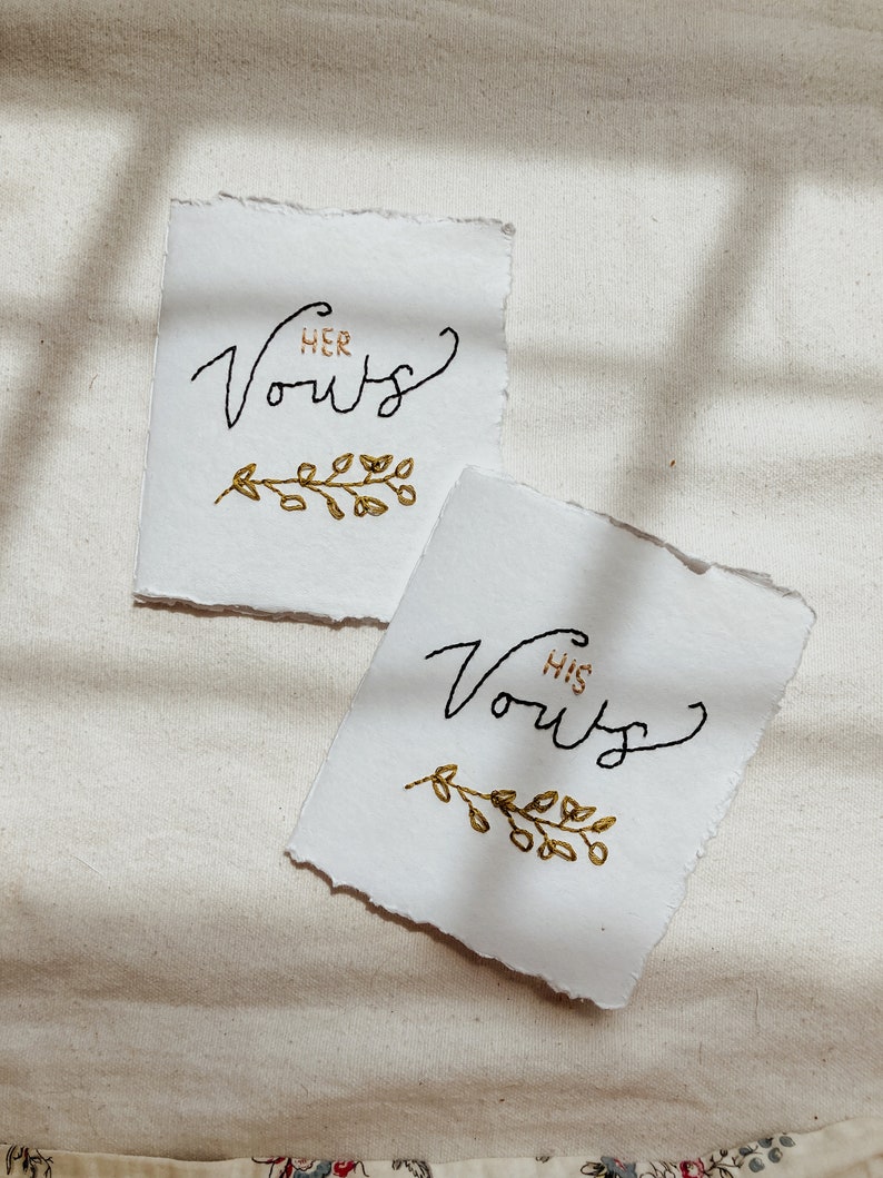Vow Cards, Vow Paper, Vow Renewal, Vow Booklets, His and Hers Vows ...
