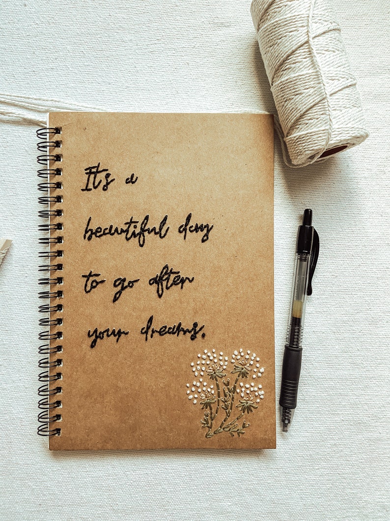 Spiral Bullet Journal, Goal Planner, Spiral Notebook, Motivational ...