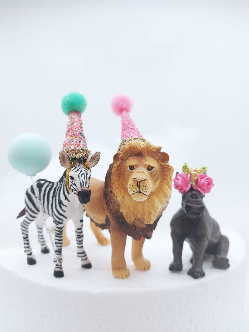 Lion Animal Cake Topper / Safari / Jungle / Birthday / Party / - Etsy