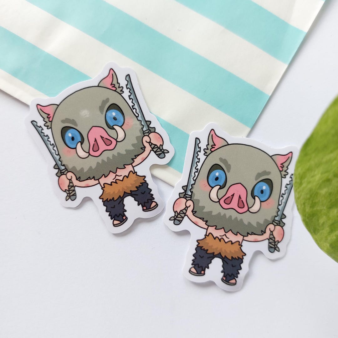 Demon Inosuke Anime Stickers - Etsy