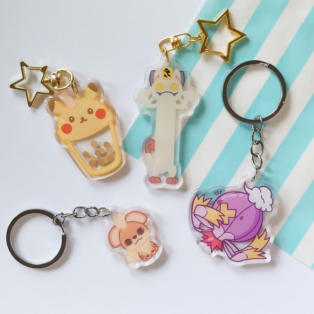 Pokemon Gigamax Meowth Pikachu Boba Growlith Drifblim Cute Holographic ...